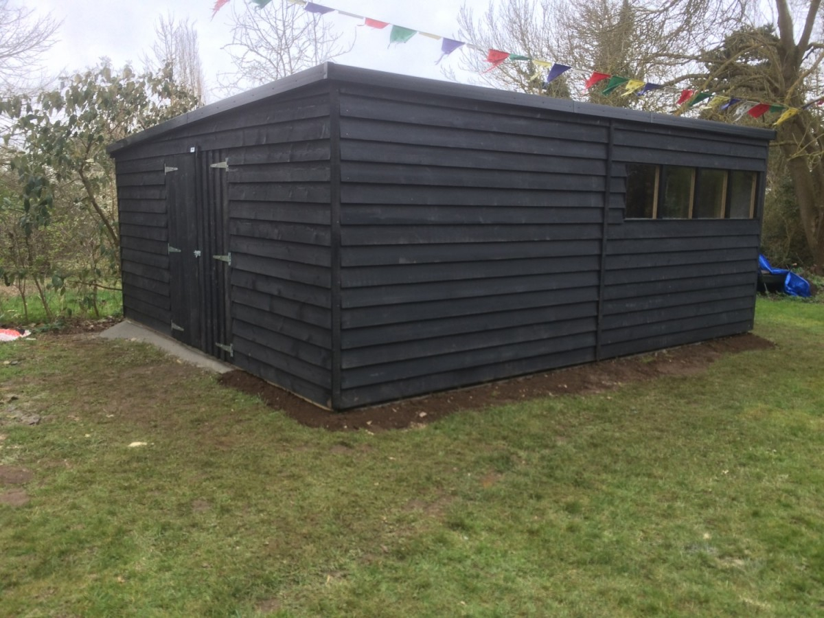 A Very Large Pent Style Workshop Shed